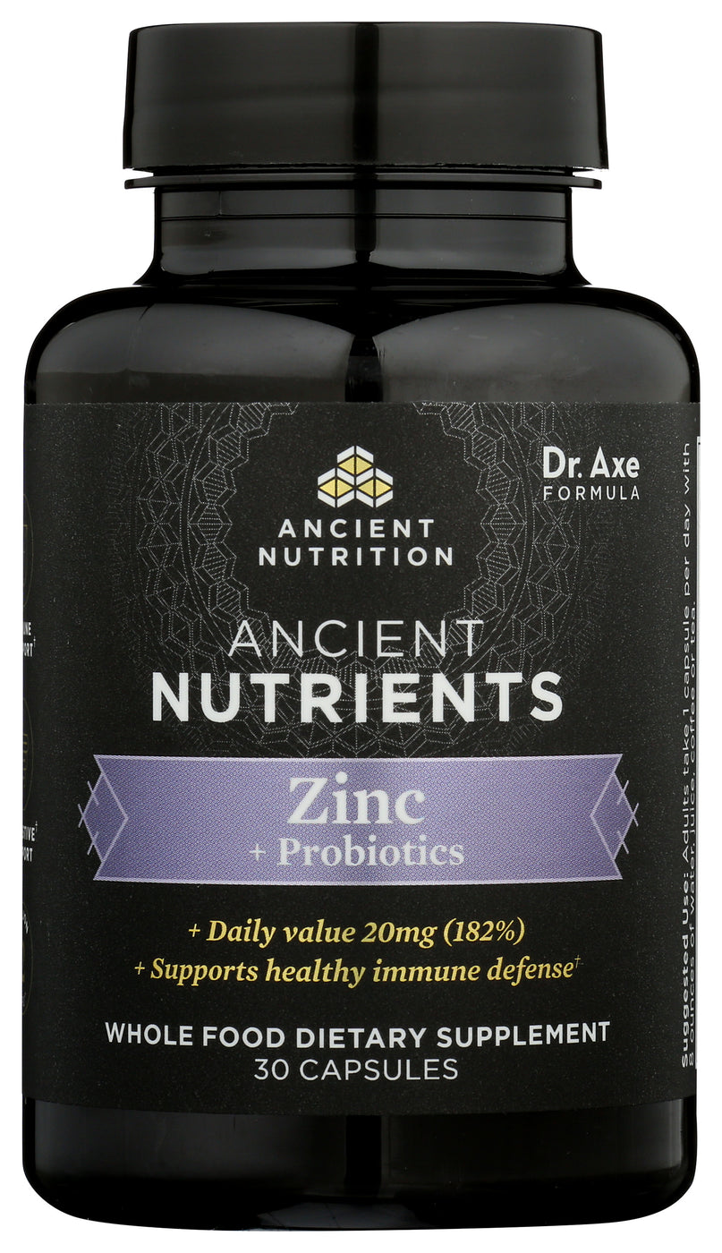 Zinc + Probiotics 20mg, 30 cap — Natures Pick Market