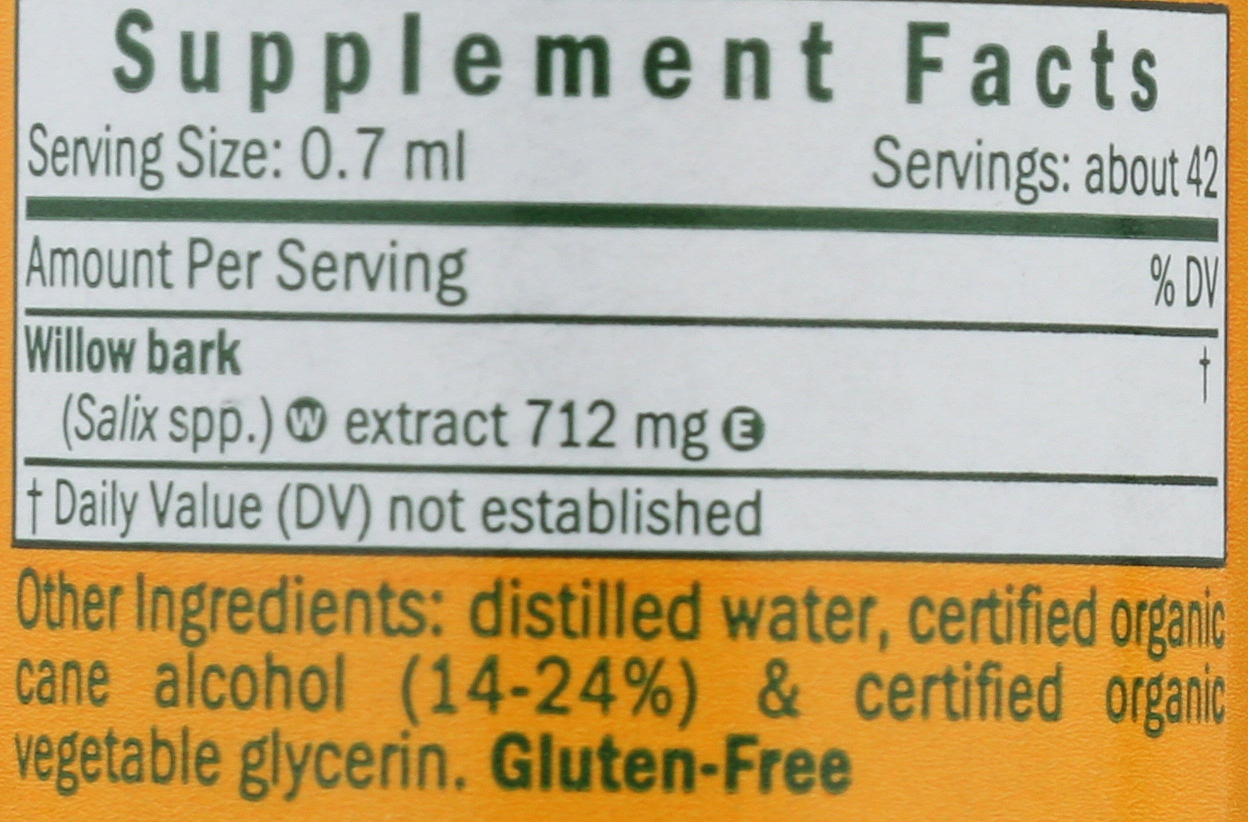 Willow Bark Extract 1 oz — Natures Pick Market