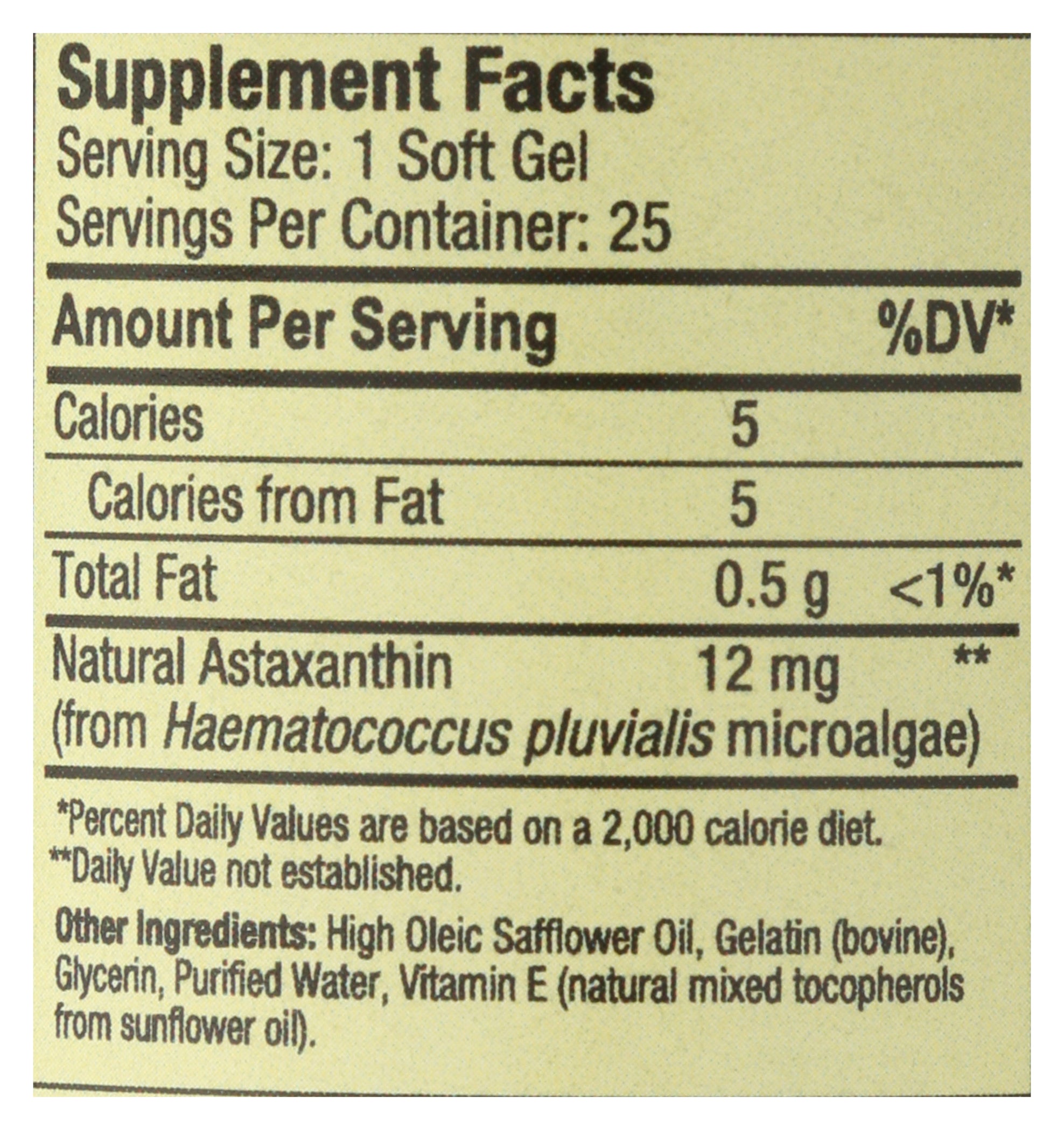 BioAstin 12mg, 25 gcap — Natures Pick Market
