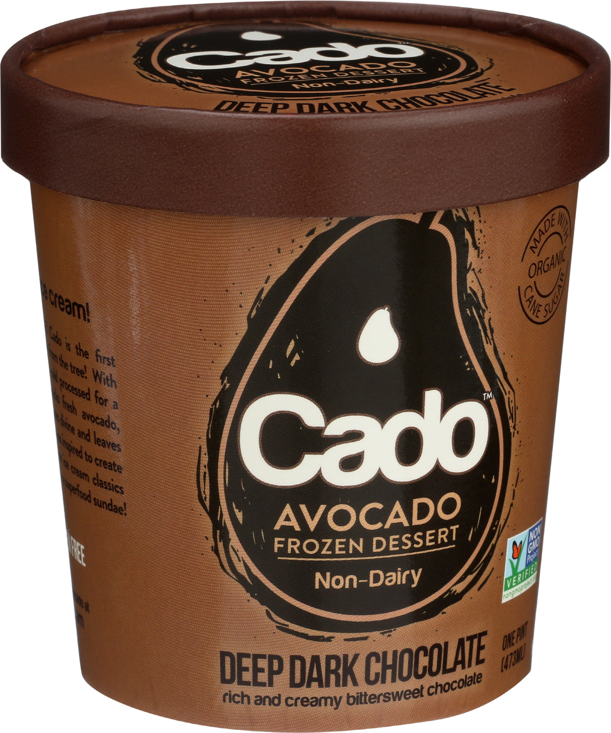 Avocado Frozen Dessert, Deep Dark Chocolate, DF, 1 pint — Natures Pick ...
