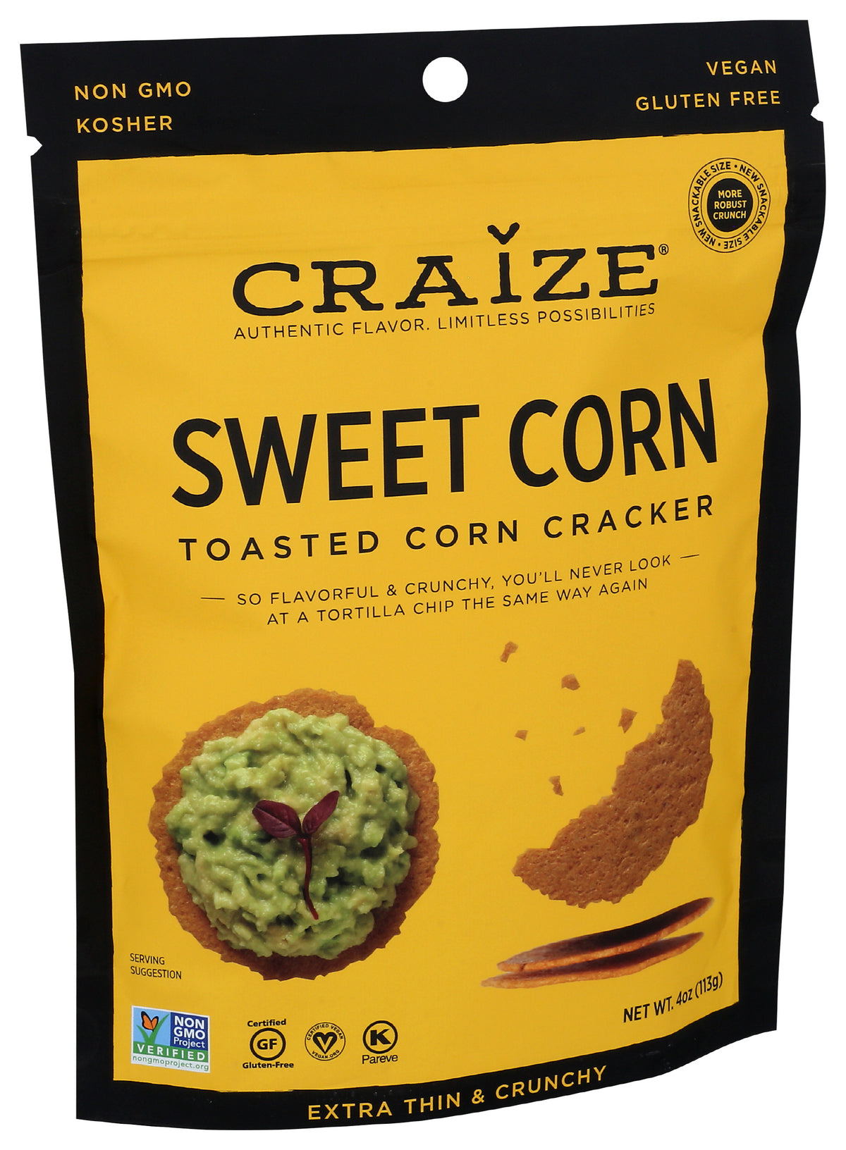 Sweet Corn Toasted Corn Crackers, Vegan GF, 4 oz — Natures Pick Market
