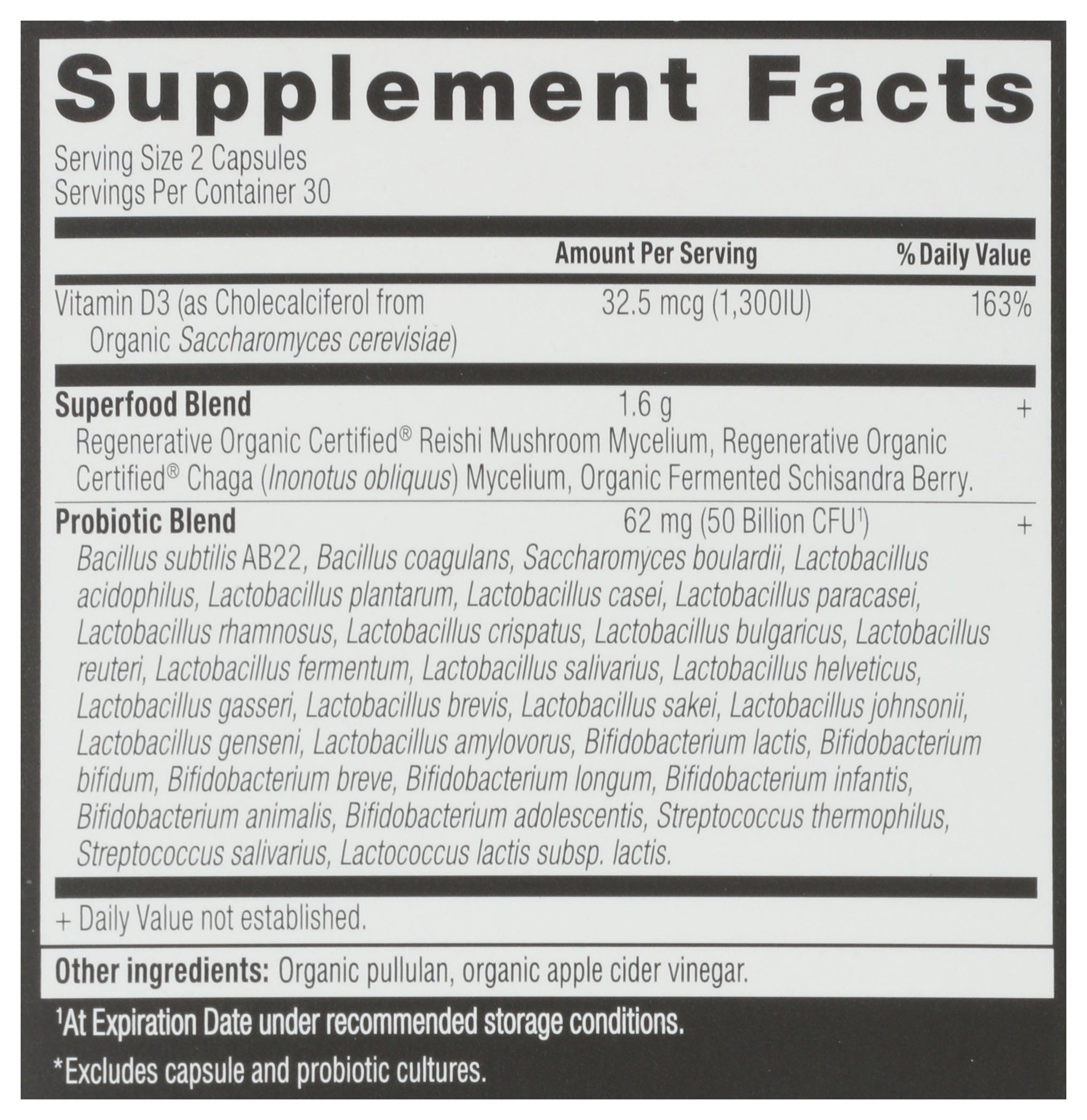 Women's Extra Strength Probiotics 50B, ROC Org, 60 cap — Natures Pick ...