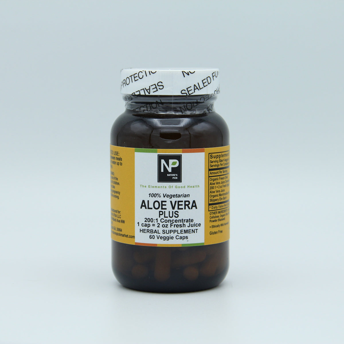 Aloe Vera Plus 200:1, 60 vcap — Natures Pick Market