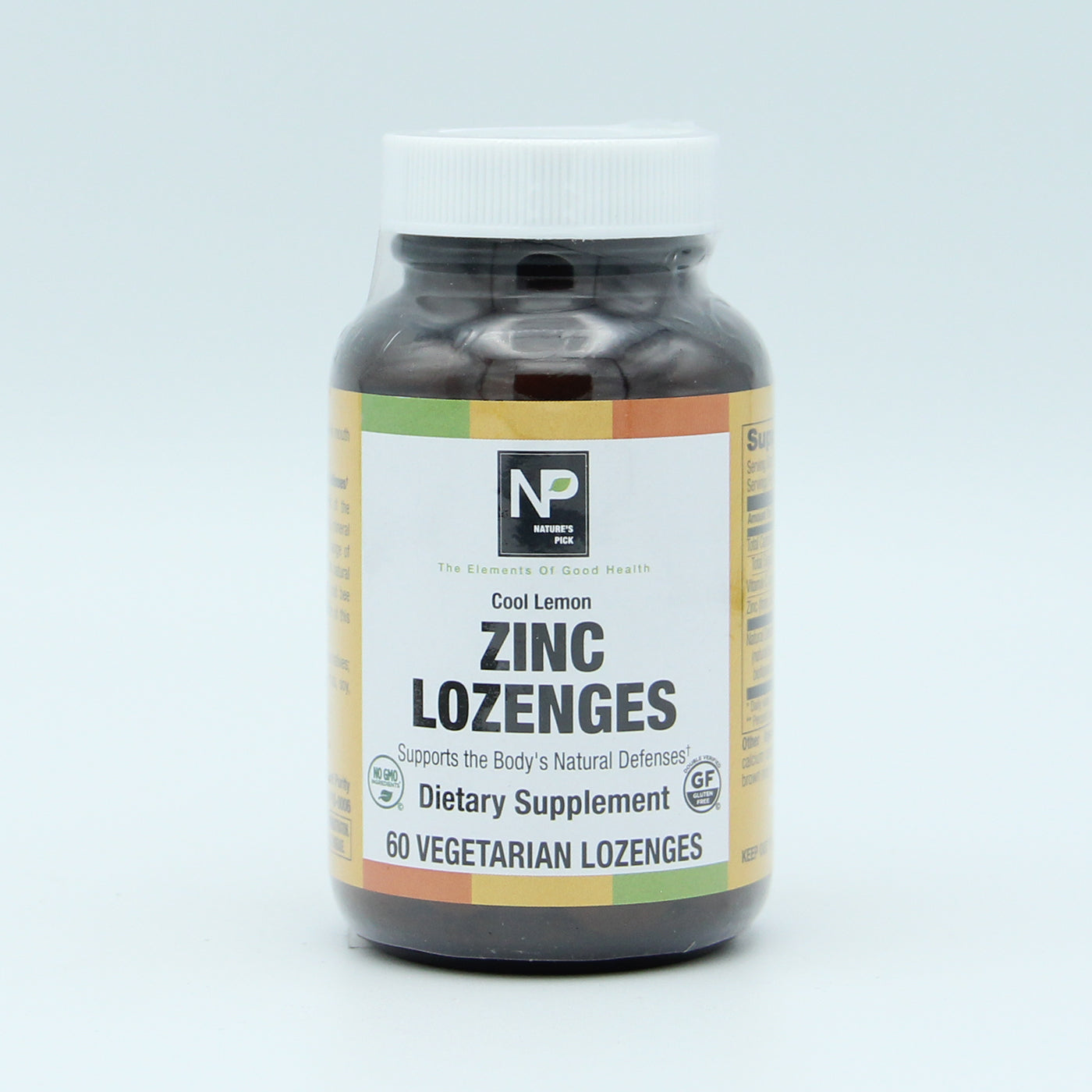 Zinc Lozenges, Cool Lemon, 60 vloz — Natures Pick Market