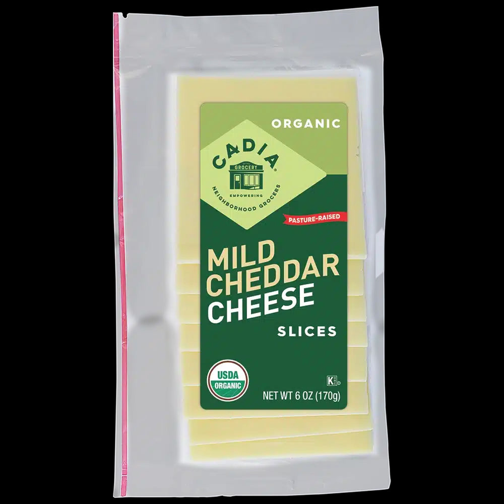 Mild Cheddar Cheese Slices, Org, 6 oz — Natures Pick Market