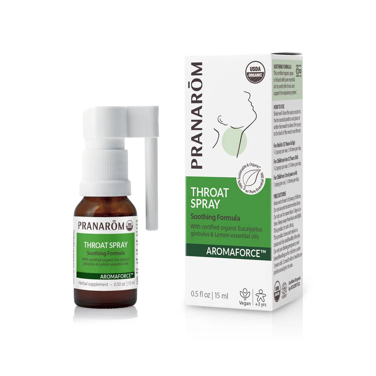 Throat Spray, Org, .5 fl oz — Natures Pick Market