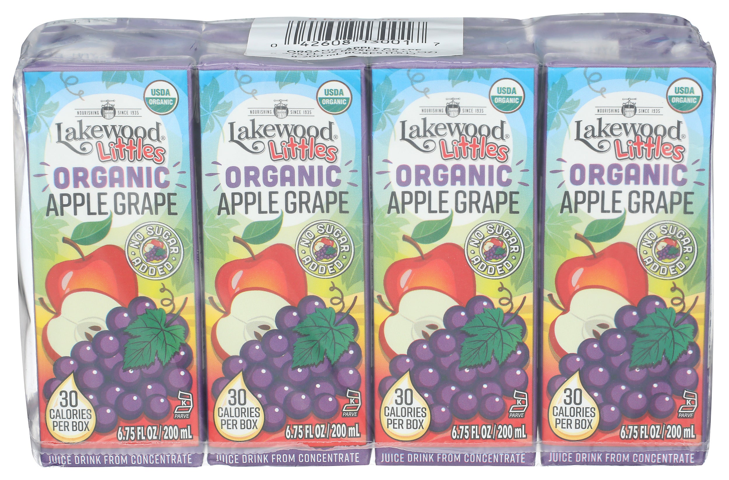 Apple Grape Juice Boxes, Org, 8/6.75 fl oz — Natures Pick Market