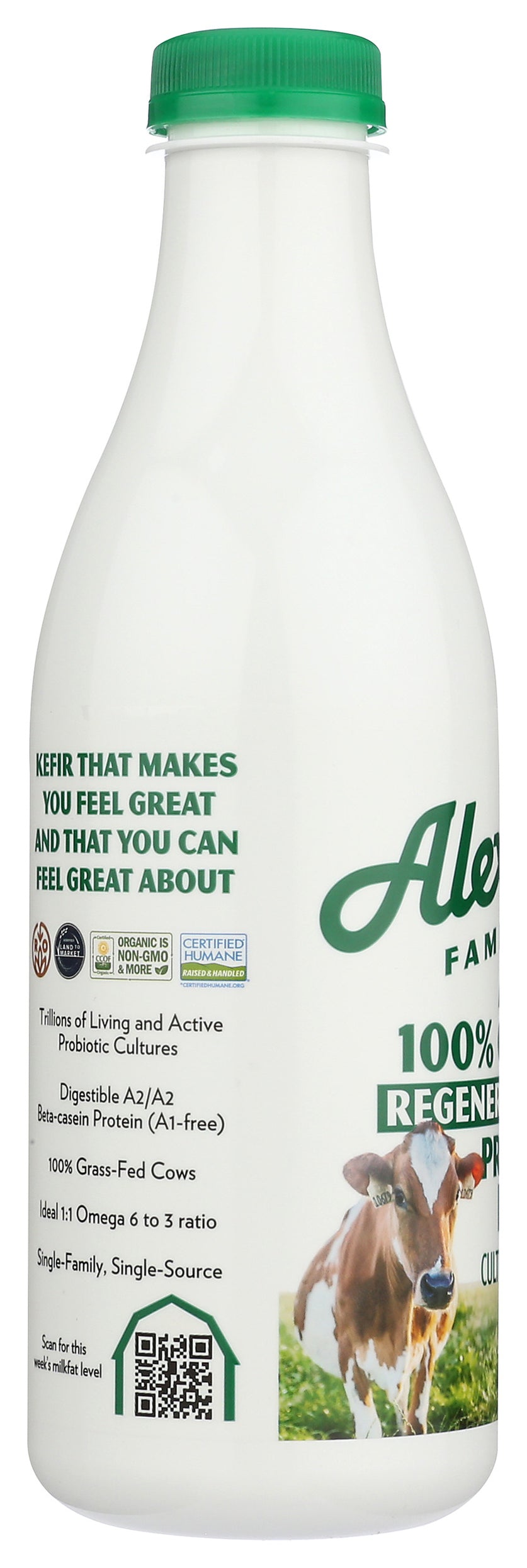 A2/A2 Whole Probiotic Kefir, Org, Grass Fed, 28 fl oz — Natures Pick Market