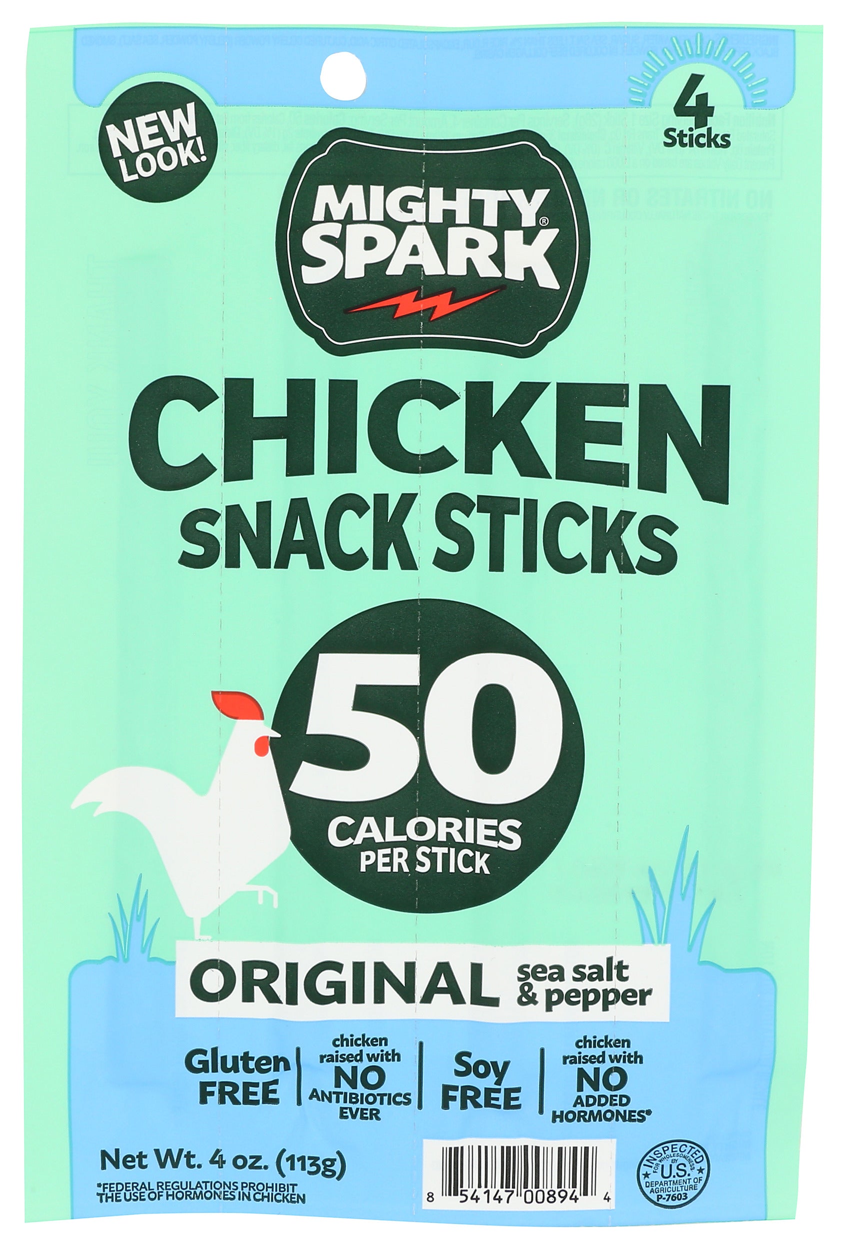 Chicken Snack Sticks, Sea Salt & Pepper, 4 oz — Natures Pick Market