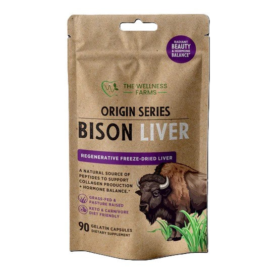 Bison Liver, Regenrative Freeze Dried, 90 cap — Natures Pick Market
