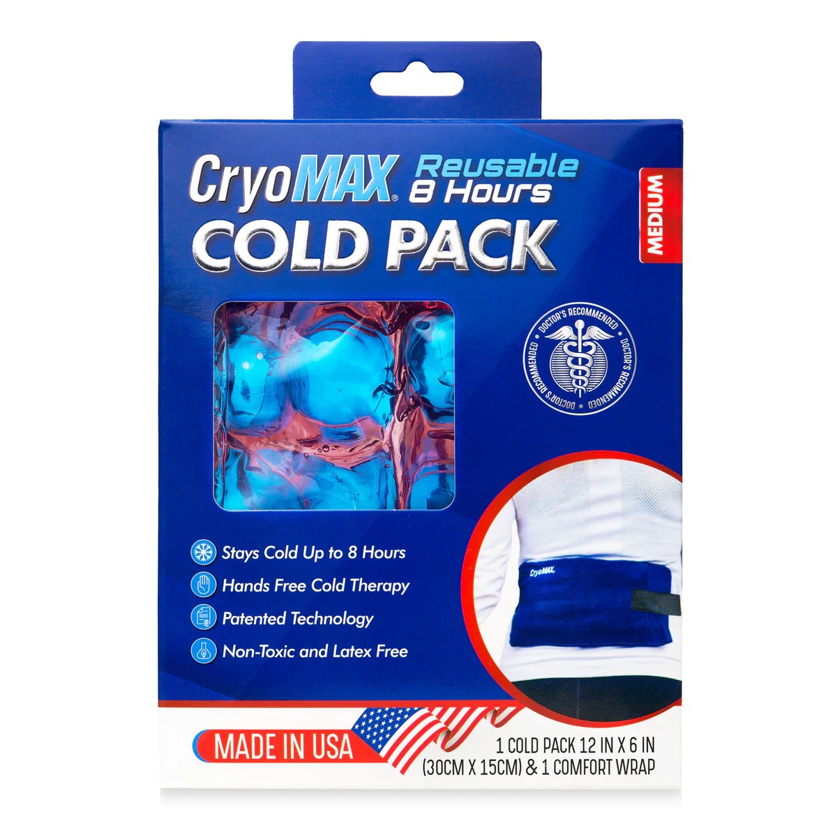 Reusable 8 Hour Cold Pack, Medium, 1 ct — Natures Pick Market