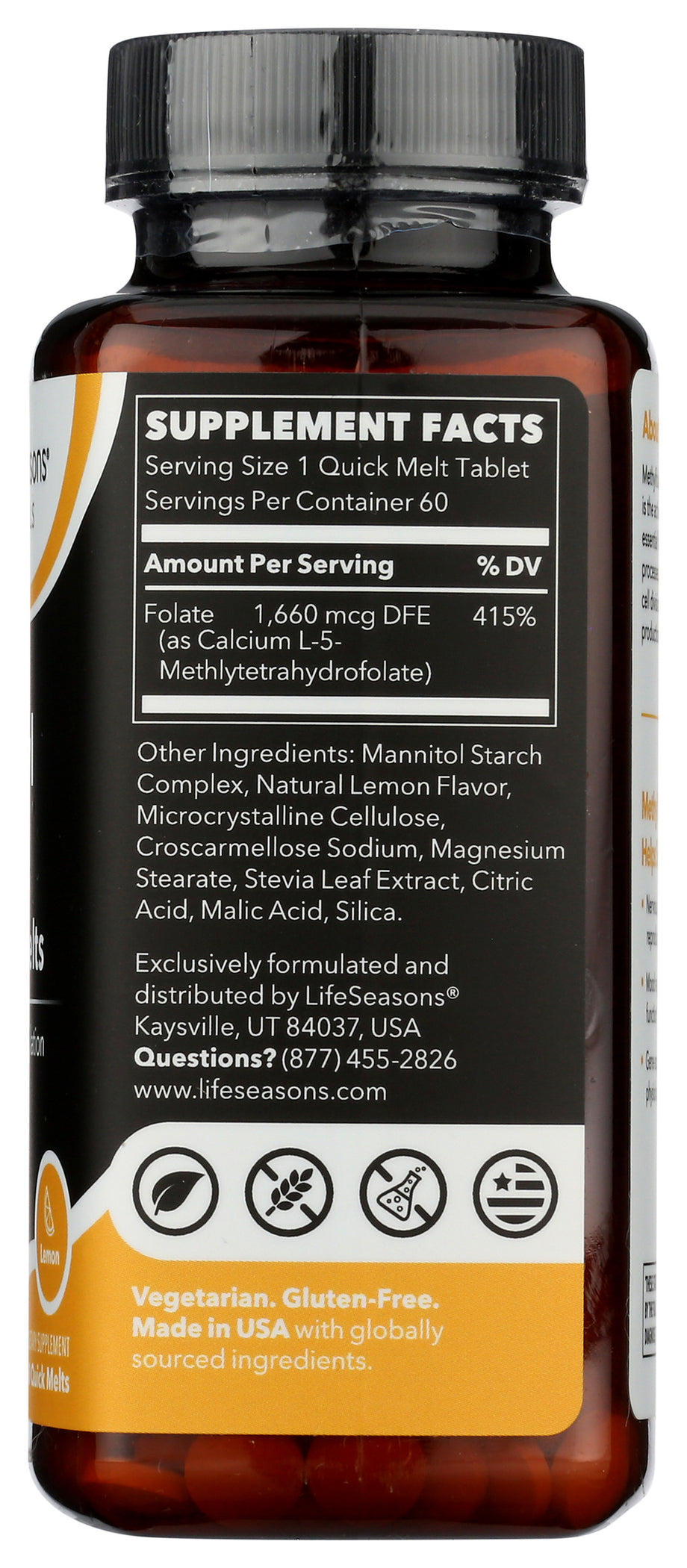 Methyl Folate, 60 melts — Natures Pick Market