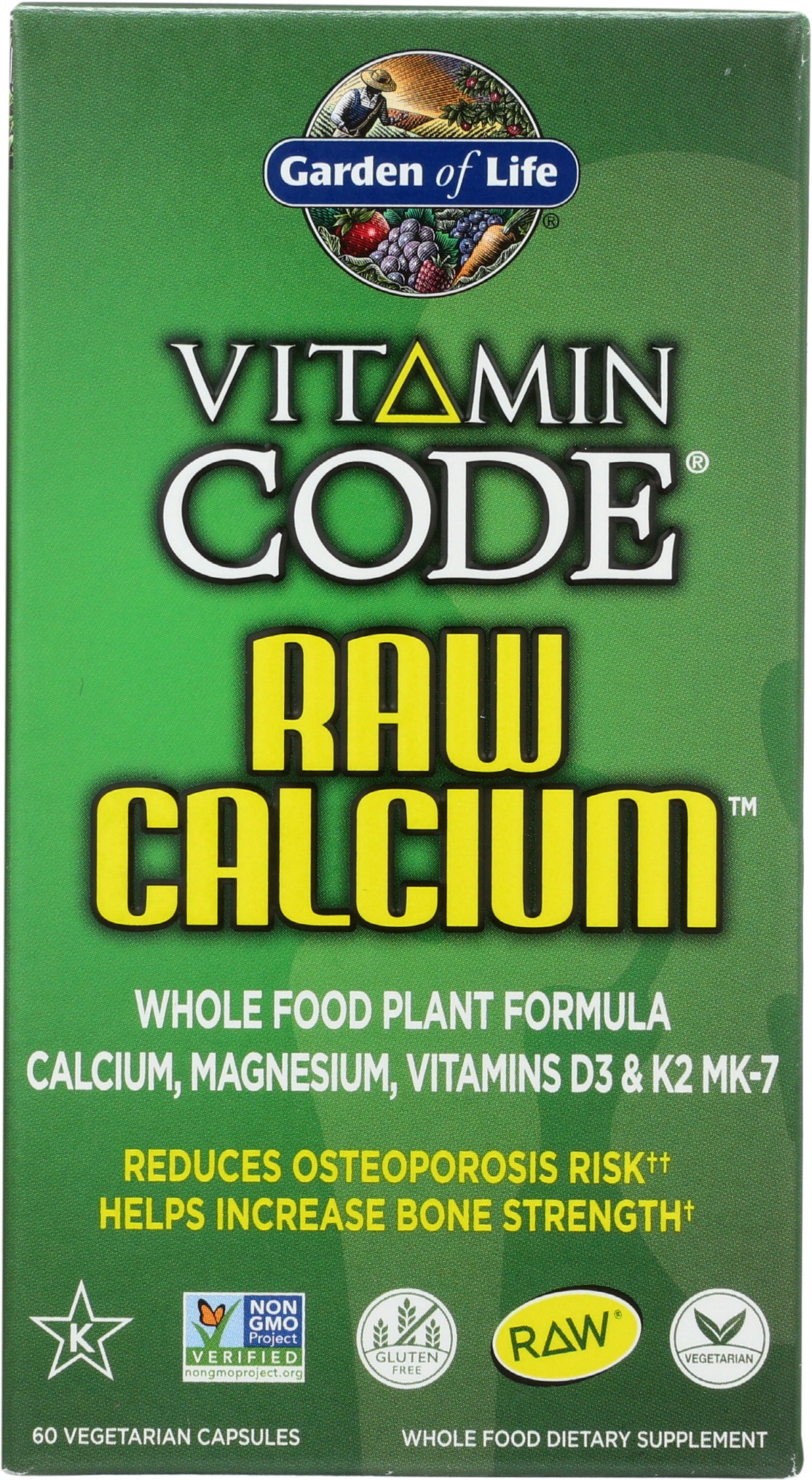 Vitamin Code Raw Calcium, 60 cap — Natures Pick Market