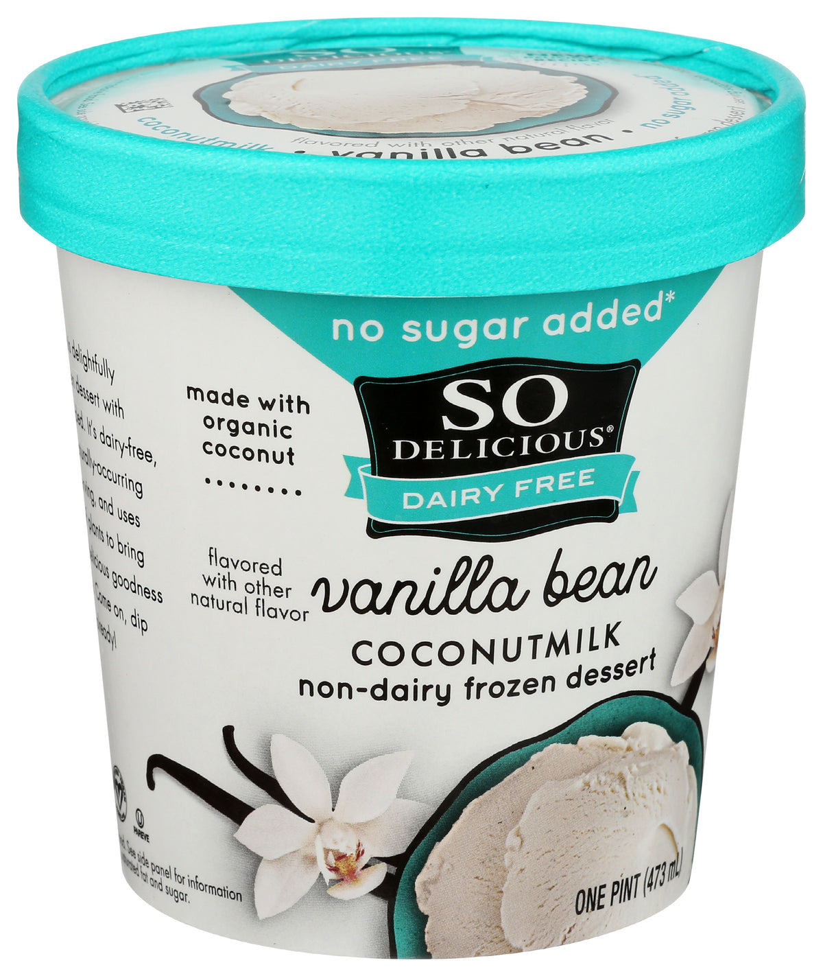 Vanilla Bean Frozen Dessert, No Sugar Coconut Milk, 1 pint — Natures ...