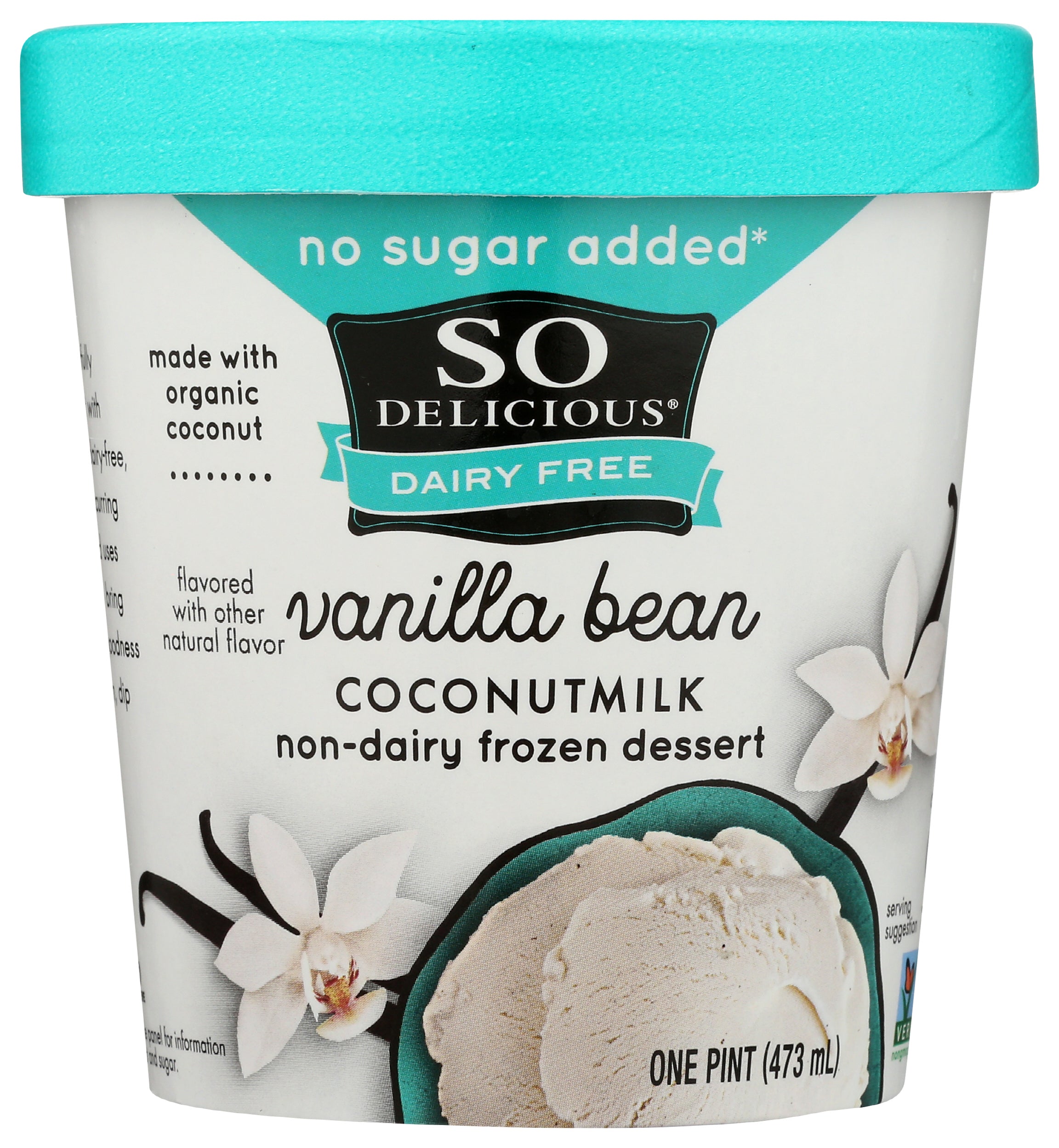 Vanilla Bean Frozen Dessert, No Sugar Coconut Milk, 1 pint — Natures ...