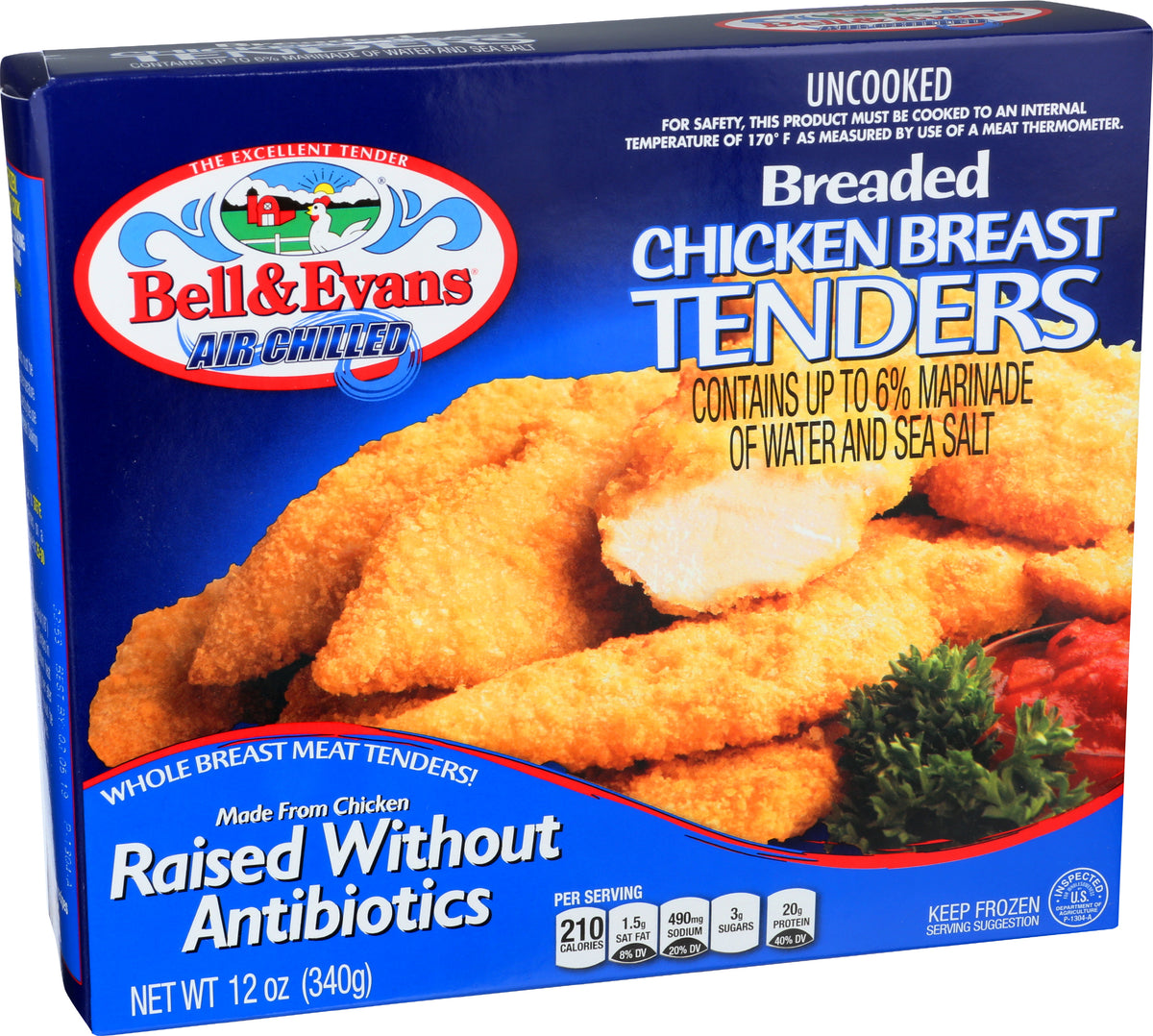 Breaded Chicken Breast Tenders, ABF, 12 oz — Natures Pick Market
